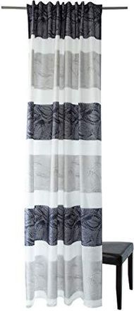 Homing Vorhang blau querstreifen | modern Wohnzimmer Kinderzimmer Schlafzimmer | 140x245cm