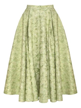 Anouki jupe longue à design plissé - Vert