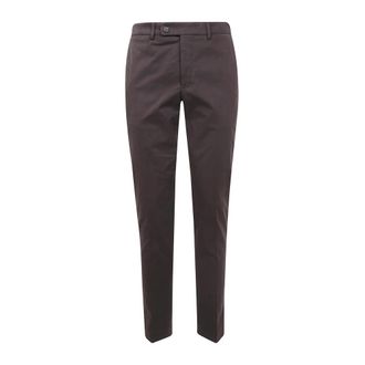 Incotex Chinos aus Baumwolltwill mit flacher Vorderseite - - Trousers - Herren - Braun - L