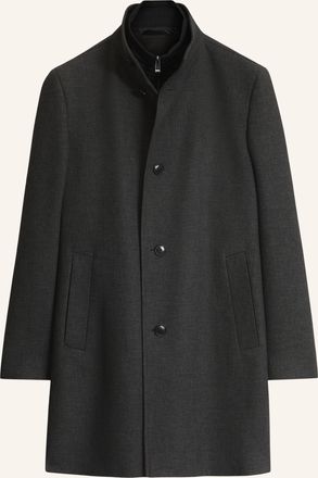 HUGO BOSS Mantel H-Hyde-Su-Bib-264_In Slim Fit silber