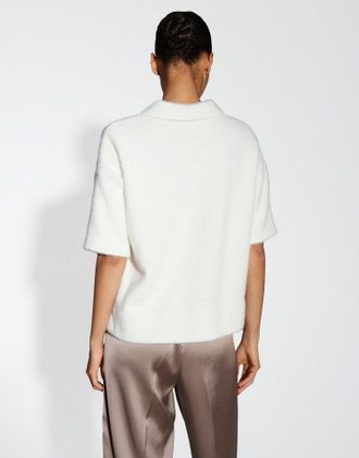 OPUS Sweatshirt GELUDI Loose aus flauschigem Effektgarn