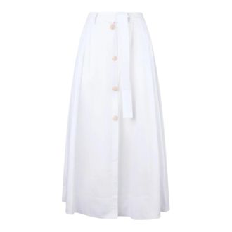 Liu Jo Gonna Midi - Femme - Jupes - Blanc - Taille: 36 FR