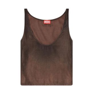 Diesel Ombr&eacute;-Effekt Cropped Top - - Tops - Damen - Braun - S