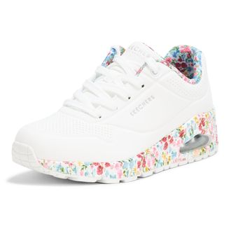 Skechers Damen UNO-Majestic Garden Sneaker, Weiß/Mehrfarbig, 37.5 EU