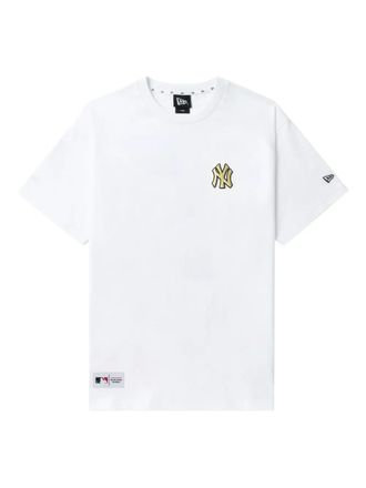 New Era t-shirt à patch logo - Blanc