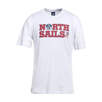 North Sails Ikonic Logo Baumwoll Tee - - Tops - Herren - Wei&szlig; - 2XL
