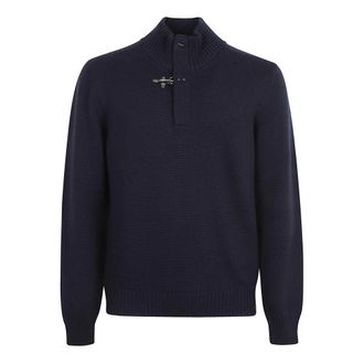 Fay Feinstrick-Rollkragenpullover - - Knitwear - Herren - Blau - L