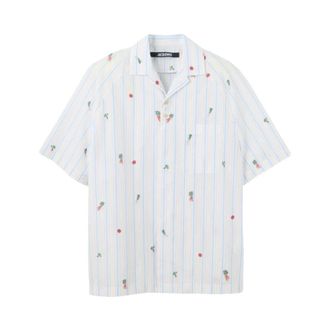Jacquemus Homme, Chemises, Blanc, Taille: S La Chemise Romarin