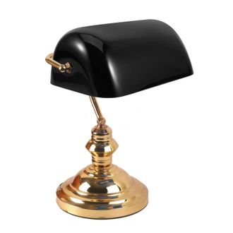 Pretyzoom Glas Lampenschirm Ersatzschirm F&uuml;r Banker Schreibtischlampe Vintage Stil Kompatibel Mit Tischlampen Dekoratives Lampenzubeh&ouml;r F&uuml;r Zuhause Und B&uuml;ro 9X5