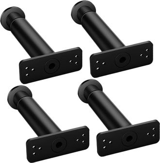 BESTONZON 4st&uuml;cke H&ouml;henverstellbare Bettst&uuml;tzbeine F&uuml;r Bettrahmen Bettbeinersatz Aus Robustem Material Einfach Zu Montieren Entfernen Glatte Oberfl&auml;che Schont B