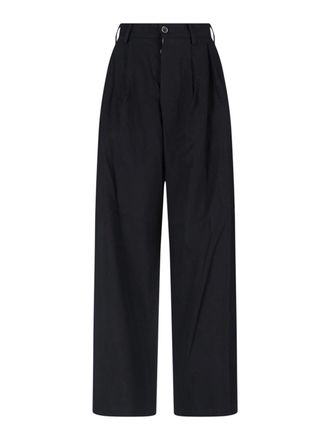 Uma Wang Pantalons D&eacute;contract&eacute;s - Noir