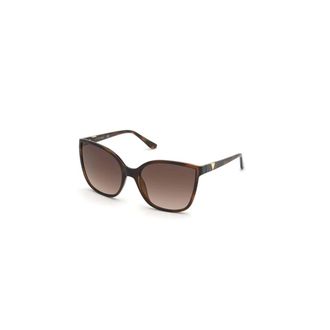 Guess Femme, Accessoires, Brun, Taille: ONE Size Lunettes de soleil rectangulaires &agrave; monture en r&eacute;sine