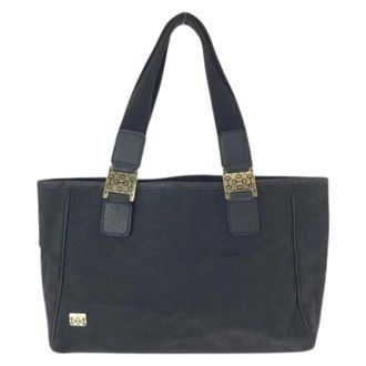 Gucci Pre-owned GG Canvas Leder Tote Bag - - Pre-owned - Damen - Schwarzk - ONE SIZE