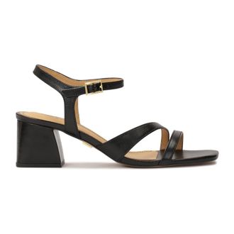 Kazar Schwarze Ledersandalen mit breitem Absatz - - Shoes - Damen - Schwarzk - 38 EU