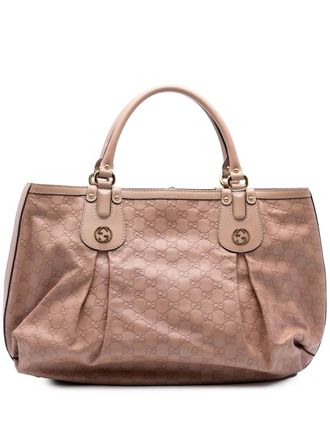 Gucci 2016-2025 Large Guccissima Scarlett tote bag - Rose