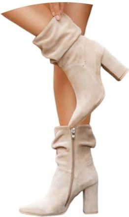 Generic 2026 Bottes &agrave; talons hauts pour femme, beige, 40 EU
