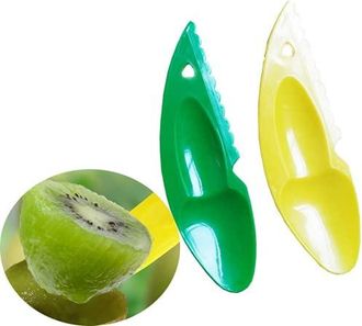 Generic &Eacute;plucheur 2 en 1 Kiwi facile &agrave; couper la pulpe de fruits, cuill&egrave;re &agrave; fruits, outil de cuisine, couleur al&eacute;atoire, traitement attrayant