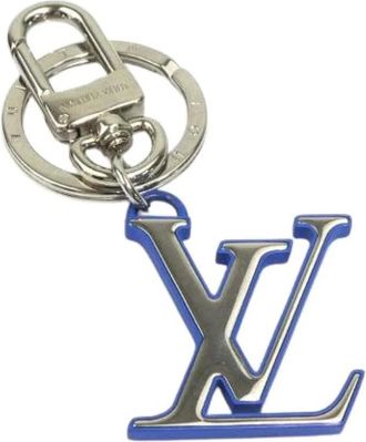 Louis Vuitton unisex, Pre-owned, Bleu, Taille: ONE Size Porte-cl&eacute;s en m&eacute;tal Pre-owned