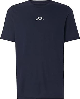 Oakley Bark New Short Sleeve Tee T-Shirt, Fathom/Blanc, XL Homme
