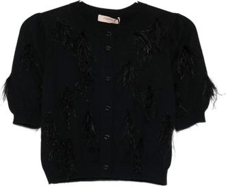 Twinset Femme, Pulls, Noir, Taille: 40 FR Cardigans