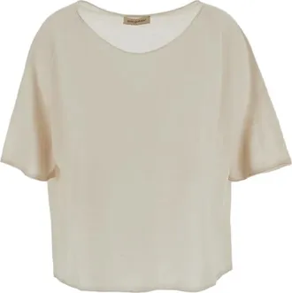Gentryportofino t-shirt en maille fine - Tons neutres