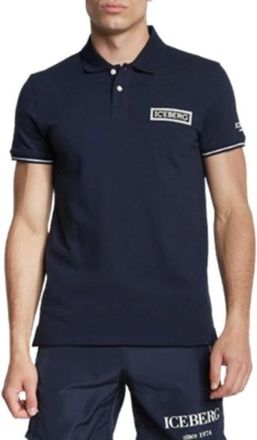 Iceberg Homme, Tops, Bleu, Taille: S Polo Baseball Series