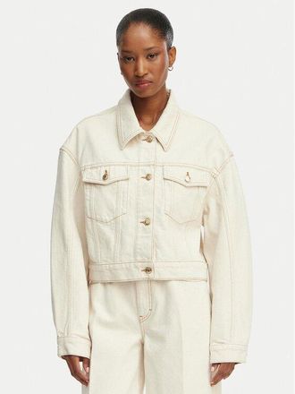 HUGO BOSS Jeansjacke Gisolia 50559618 &Eacute;cru Relaxed Fit