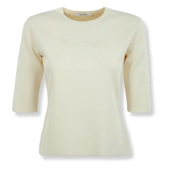 Max Mara Rundhals-Strickware - - Knitwear - Damen - Beige - S