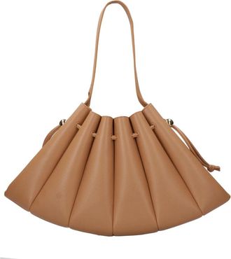 Themoir&egrave; Femme, Sacs, Brun, Taille: ONE Size Sac &agrave; Bandouli&egrave;re Marron V&eacute;gan avec Motif Croissant