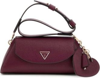Guess sac à épaule Bolena Flap Shoulder Bag Wine framboise