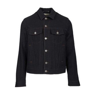 Jacob Cohen Wool Trucker Jacket - - Jackets - Herren - Blau - M