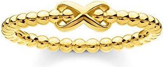 Thomas Sabo Ring Kugeln mit Infinity gold vergoldetes Silber TR2320-413-39-56