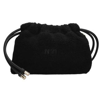 N&deg;21 Eva Bucket Bag aus Kunstpelz - - Bags - Damen - Schwarzk - ONE SIZE