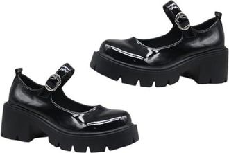 Valiclud Chaussures Femme &agrave; Talon &Eacute;pais Style Bride Bout Confortables pour Printemps Automne &Eacute;l&eacute;gantes et Respirantes pour Travail et Soir&eacute;e