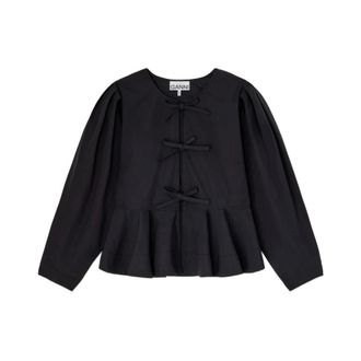 Ganni Damen, Blusen & Hemden, Schwarzk, XSGr&ouml;&szlig;e