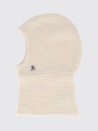 Parajumpers Cagoule en tricot c&ocirc;tel&eacute; de laine et coton avec logo