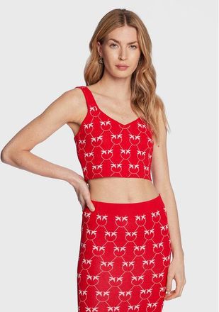 Pinko Pinko Top 100210 A0IS Rot Slim Fit