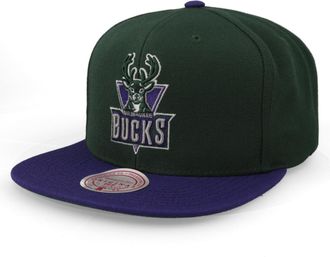 Mitchell & Ness Milwaukee Bucks Team Two Tone Hardwood Classics Snapback Cap