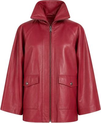 Liviana Conti Lederjacke - - Jackets - Damen - Rot - M