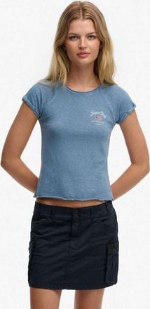 Superdry Mini-jupe cargo - Bleu marine &eacute;clipse