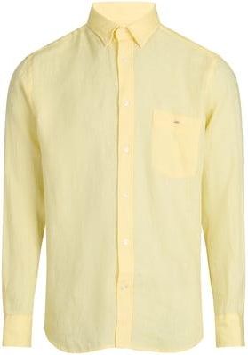 Eden Park Chemise droite &agrave; logo en lin