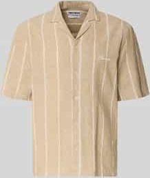 Review Regular Fit Freizeithemd aus Baumwoll-Leinen-Mix mit Reverskragen