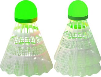 Generic Leuchtende Badminton- | 3 St&uuml;ck Windschutz f&uuml;r leuchtendes Training | Badminton im Dunkeln | f&uuml;r Garten, Rasen, Outdoor, Familie, Erwachsene, Kinder, 