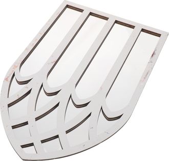 TOPBATHY Gotischer Fensterspiegel Wanddeko 42X27cm Optik Bogen Wandspiegel f&uuml;r Wohnzimmer Schlafzimmer Rustikale Wanddekoration ohne Bohren