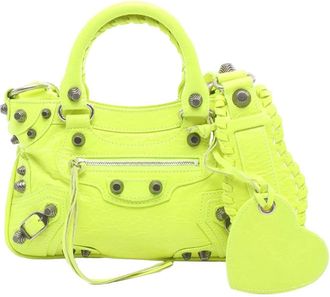 Balenciaga 2010-2025 Small Lambskin Motocross Neo Cagole satchel - Gelb