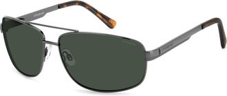Polaroid Herren P4314 Rc Kih 63 Sonnenbrille, Schwarz (Black/Green), EU