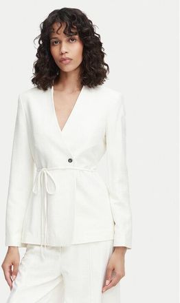 Calvin Klein Sakko LV044F408G Creme Regular Fit