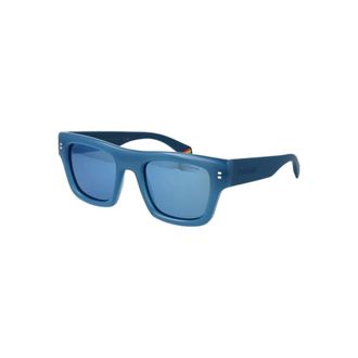 Polaroid Homme, Accessoires, Bleu, Taille: ONE Size Square Frame Plastic Lunettes de soleil