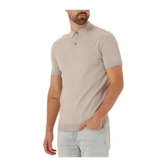 Genti Homme, Tops, Beige, Taille: S Polo Button SS K2046-1260 Homme