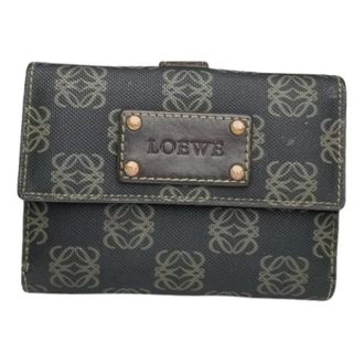 Loewe Portefeuille en cuir Pre-owned - Femme - Pre-owned - Bleu - Taille: ONE Size